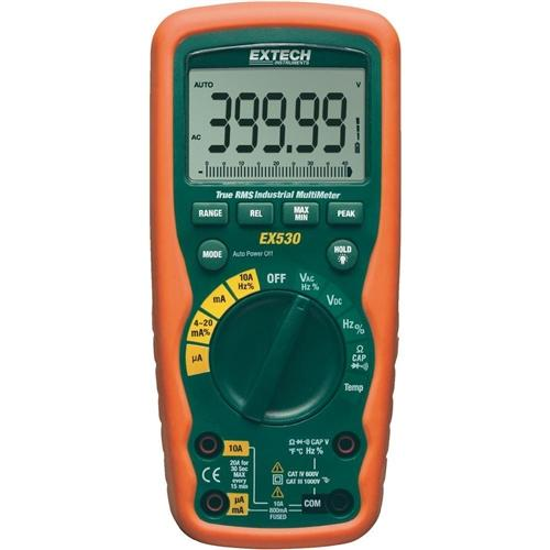 Extech EX530: 11 Function Heavy Duty True RMS Industrial MultiMeter ...