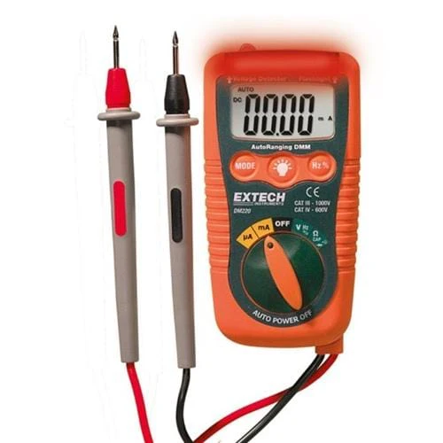 Extech DM220: Mini Pocket MultiMeter with Non-Contact Voltage Detector ...