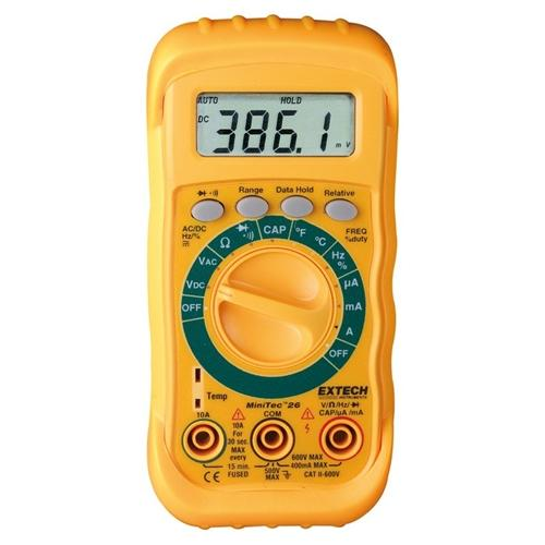 Extech MN26T: MiniTec Autoranging Digital MultiMeter | Dot Earth ...