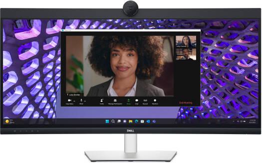 Dell Monitor P3424WEB 34" Curved Video Conferencing Monitor-2K QHD ...