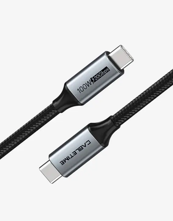 CABLETIME- PREMIUM USB3.1 Cable Gen2 Coaxial cable, Type C Male- 1 ...